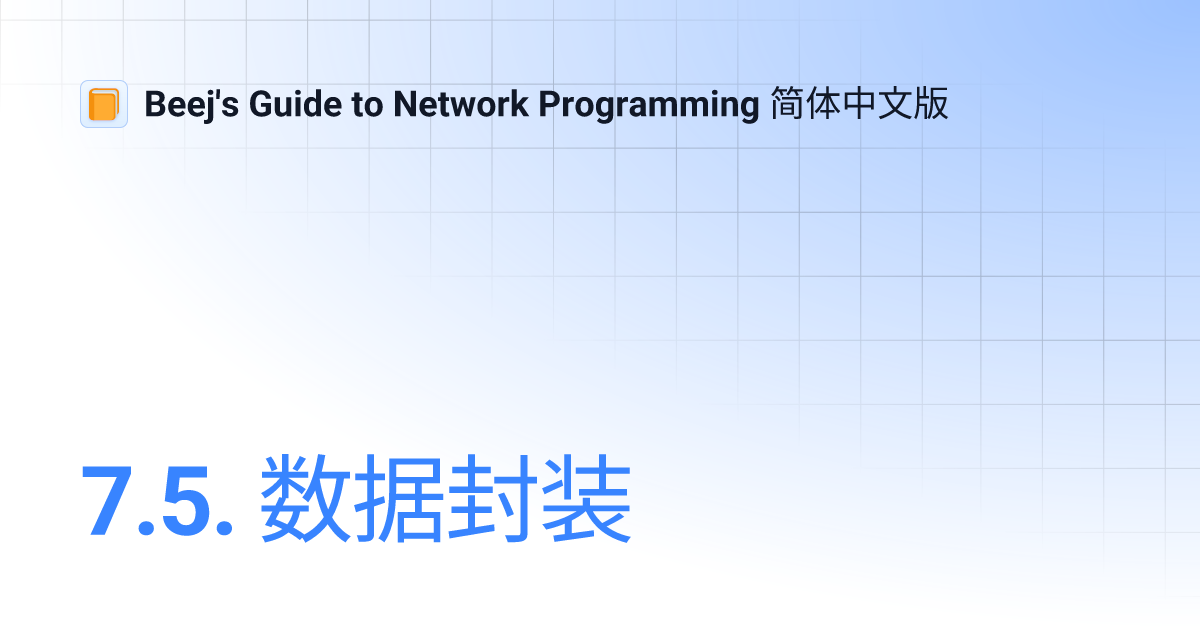 7.5. 数据封装 | Beej's Guide to Network Programming 简体中文版